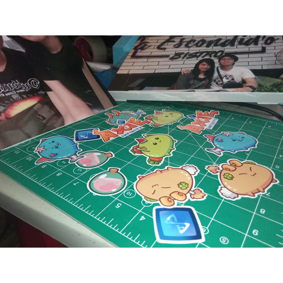 axie infinity sticker package and sintraboard high quality | Shopee ...