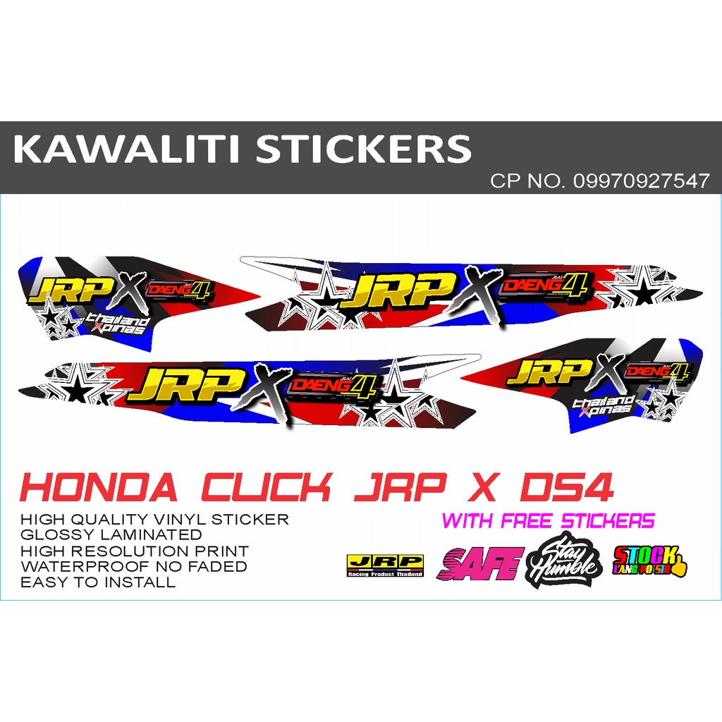 Honda Click i125 JRP X Daeng Sai4 Sticker Decals | Shopee Philippines