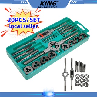 40Pcs Threading Tap and Die Set Metric hand tap set threader tool ...