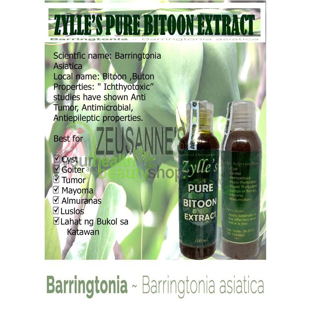 ZYLLE'S PURE BITOON EXTRACT | Shopee Philippines