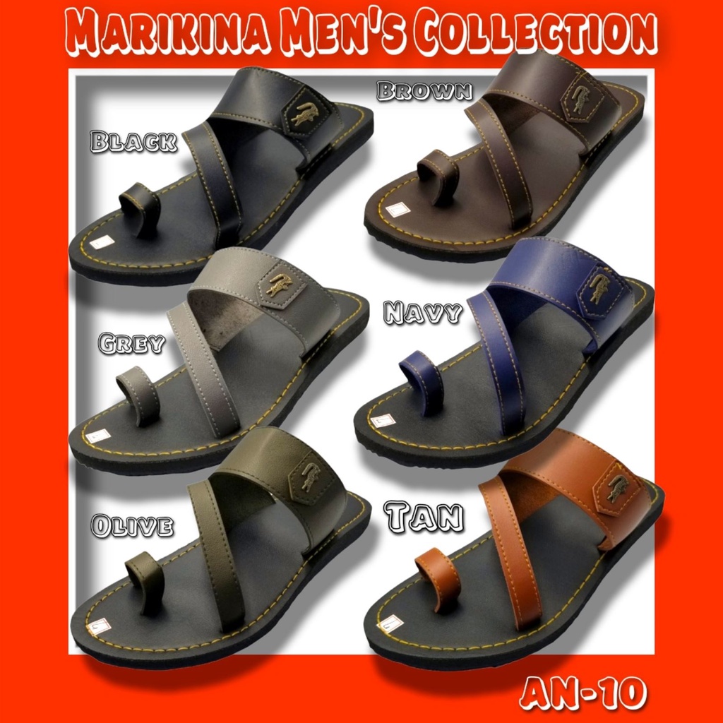 Marikina 'AN-10' Men's Heavy-Quality 'One-Finger' slippers (Double ...