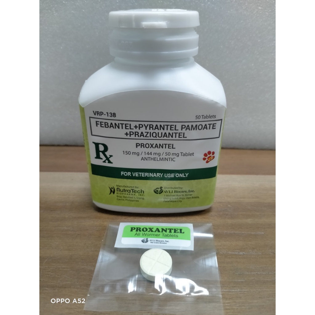 PROXANTEL TABLET DEWORMER FOR DOGS & CATS - PER PC. | Shopee Philippines