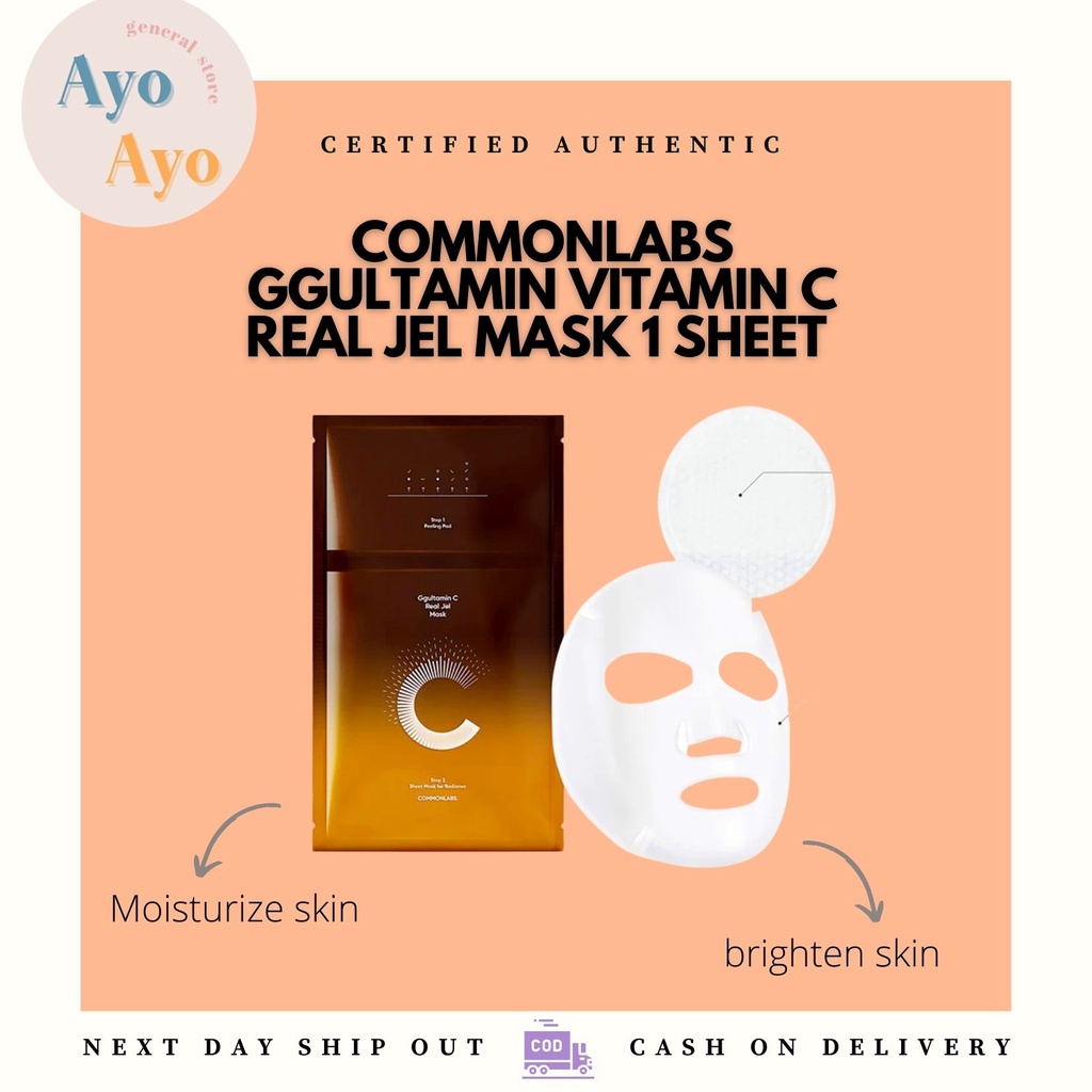 Commonlabs Ggultamin Vitamin C Real Jel Mask 1 Sheet | Shopee Philippines
