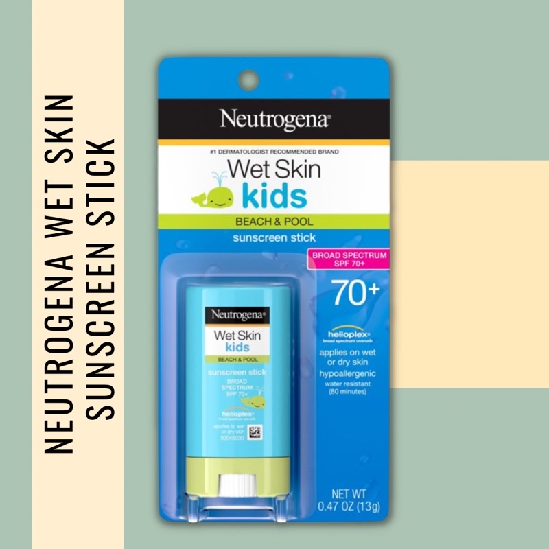 Neutrogena Wet Skin Kids Stick Sunscreen Broad Spectrum SPF 70, 13 g ...