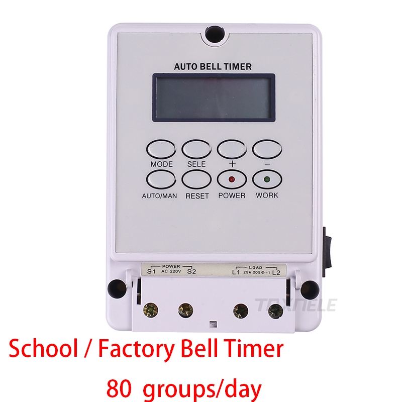 Digital School Bell Timer Switch ZTY-08 Intelligent Microcomputer Auto ...