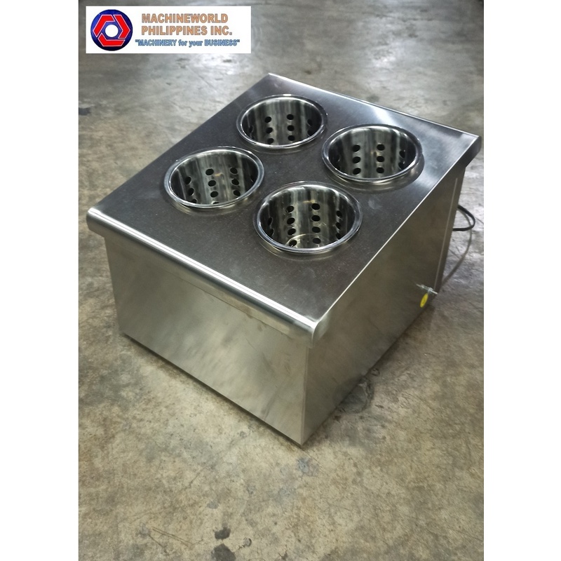 Stainless Electric Spoon and Fork Silver Caddy Sterilizer Heater Warmer ...