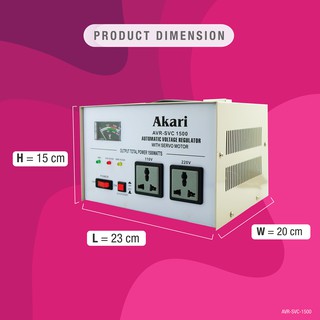 Akari AVR 1500W Servo Motor 75% Copper Wire (AVR-SVC 1500) + FREE USB ...