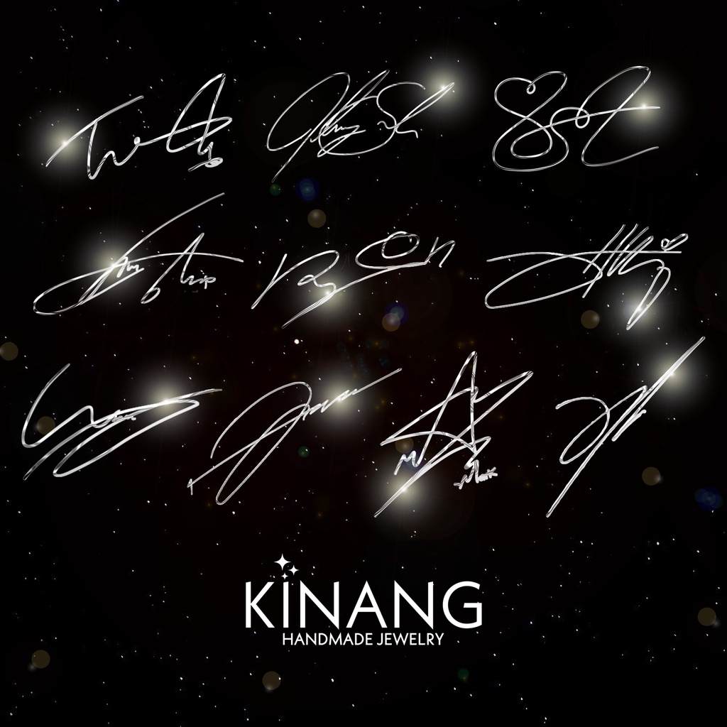 Kinang: "NCT 127 Signature" Necklace (Jaehyun, Johnny, Taeyong, Mark ...