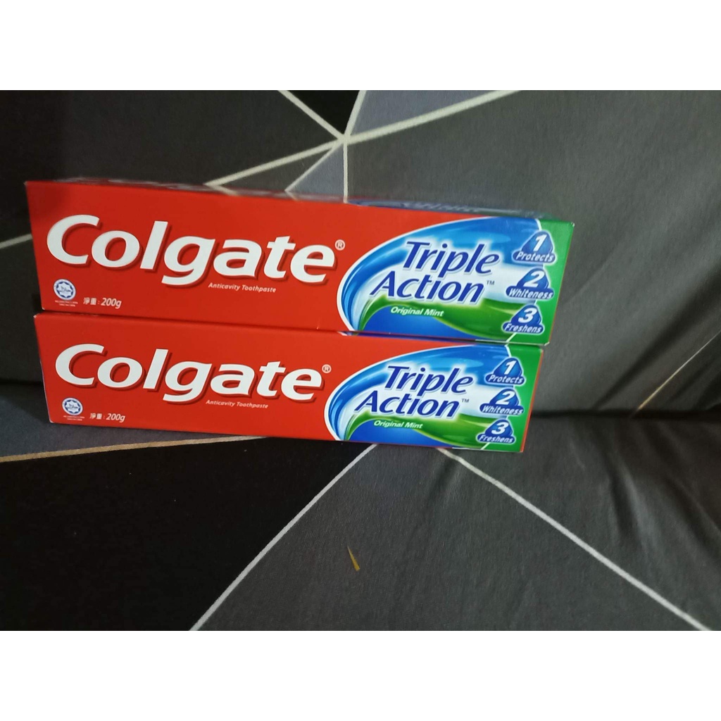 Colgate Triple Action Toothpaste 200g | Shopee Philippines