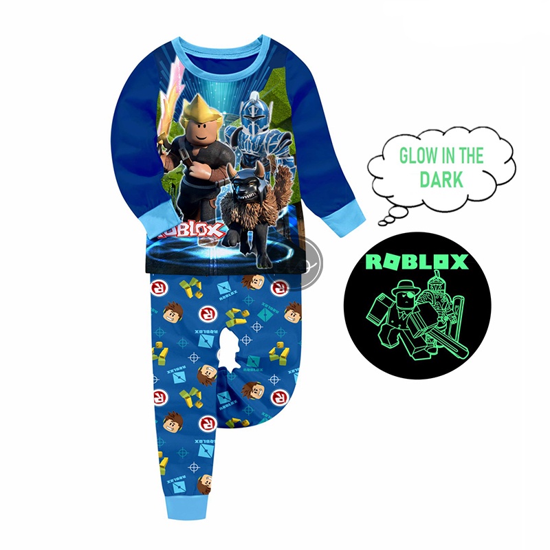 GLOW in the DARK Pajama Set Roblox Squid Game Demon Slayer Longsleeves ...