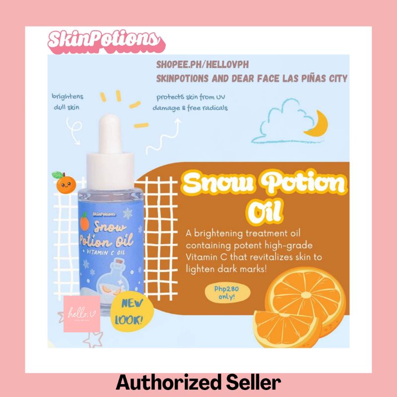 Skin Potions Snow Potion Oil - Beauty Oil | Shopee Philippines