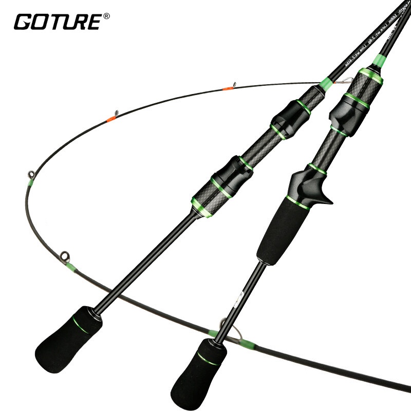 FIRE PHOENIX UL Solid Tips Carbon Fiber Fishing Rod Spinning Casting ...