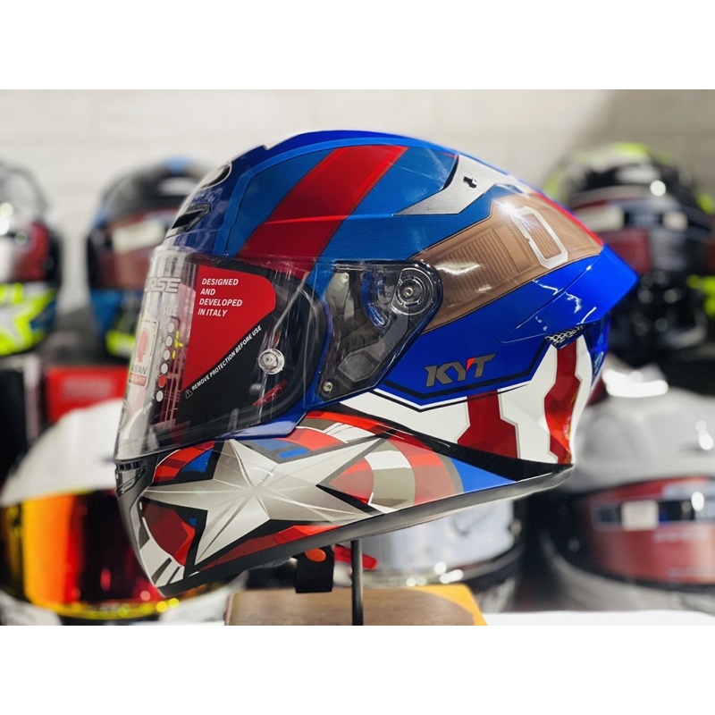 KYT TT-COURSE Fullface Single Visor Helmet - MARVEL SERIES | Shopee ...