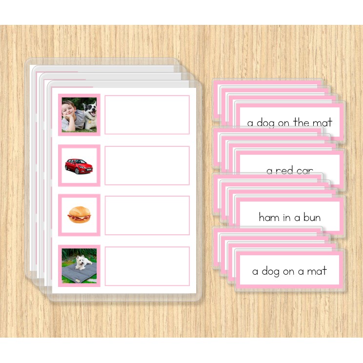 Montessori Pink Series - PHRASE CARDS | Shopee Philippines
