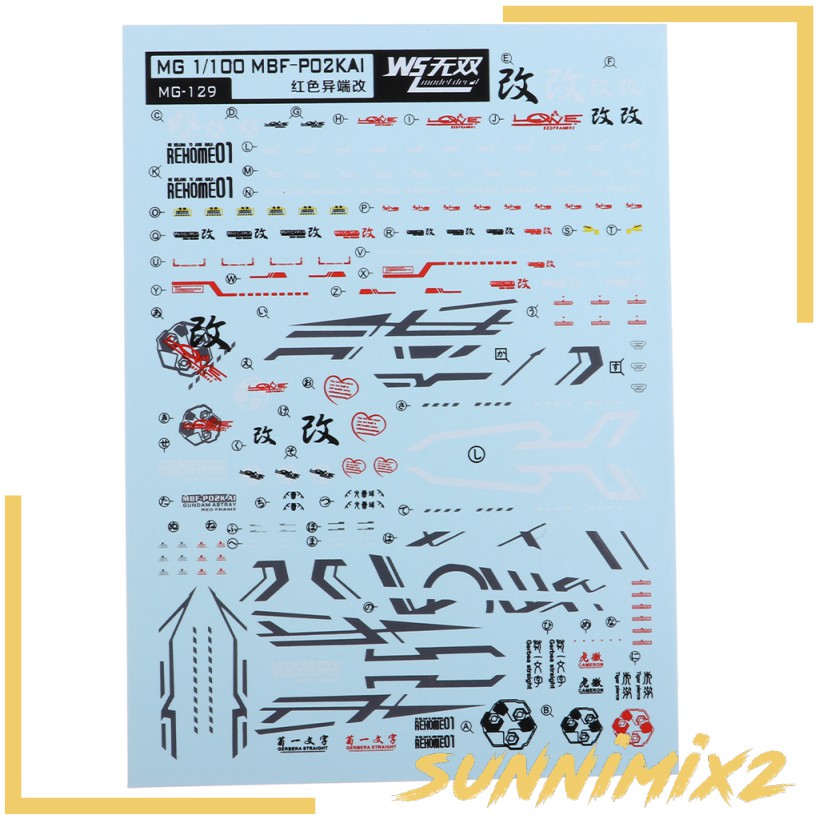 Model decal water slide sticker model tool for mg 1/100 gun diy parts ...