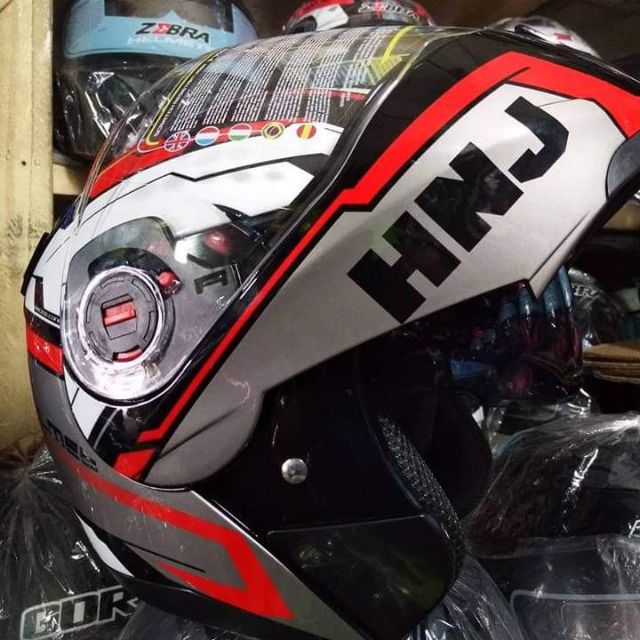 HNJ Modular Dual Visor Helmet | Shopee Philippines