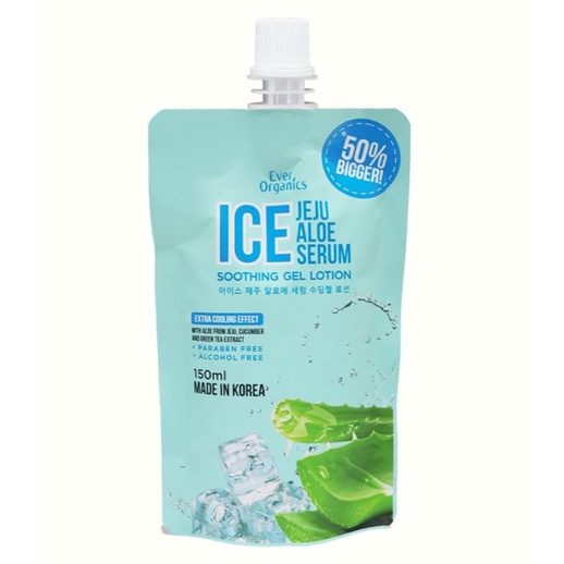 Ever Organics Ice Jeju Aloe Serum Soothing Gel 150ml Shopee Philippines
