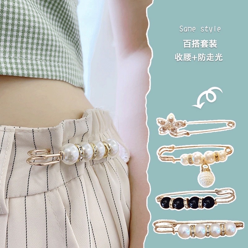 Pin Waist Collection Button Brooch Jeans Waist Adjustment Safety Pin ...