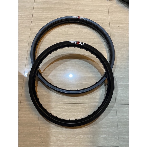 SPD RIM 21 and 18 SET BLACK front and rear | Shopee Philippines