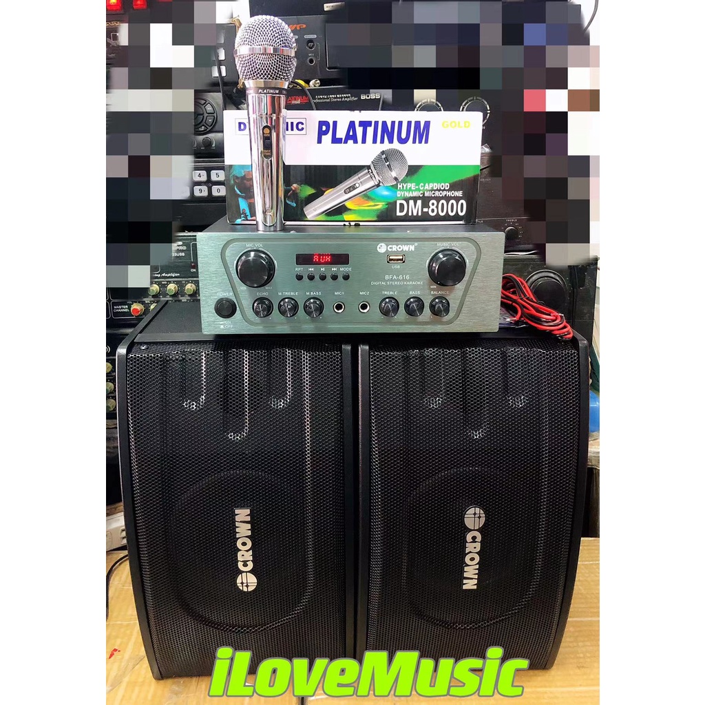ORIGINAL Crown BFA-616 Karaoke Amplifier with Baffles - tested before ...