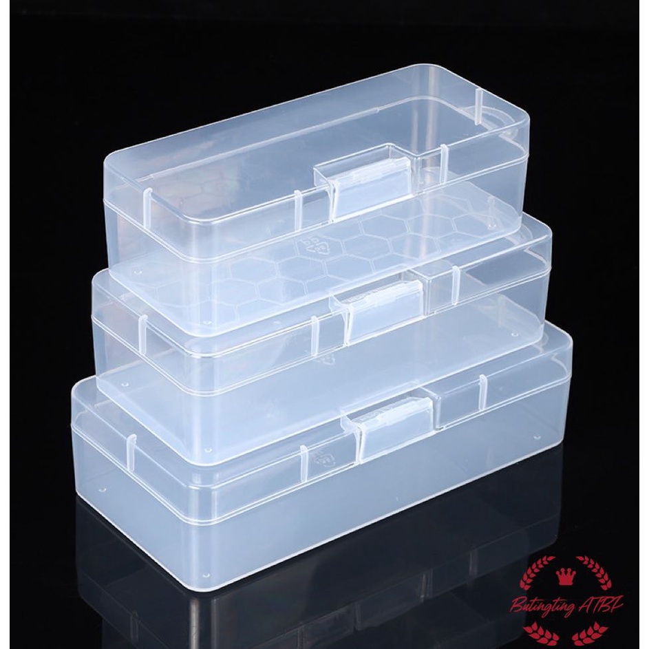 transparent PP plastic storage box jewelry beaded objects organizer box ...