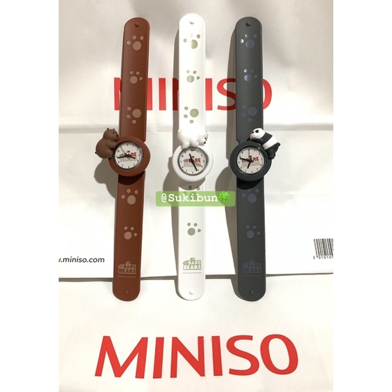 Miniso We Bare Bears Character Children's Watch | Shopee Philippines
