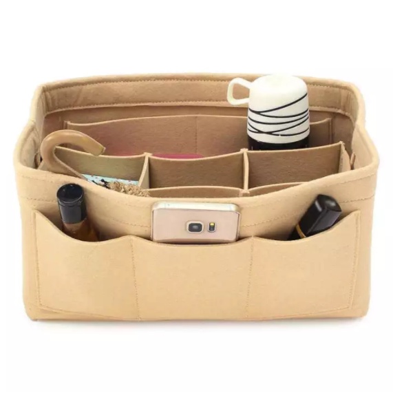 Felt Insert Handbag Cosmetic Electronics Organizer TravelBag | Shopee ...