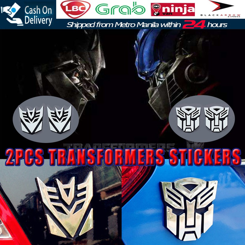 【Fast Delivery】2Sets(4pcs) Optimus & Megatron Transformers Autobot 3D ...