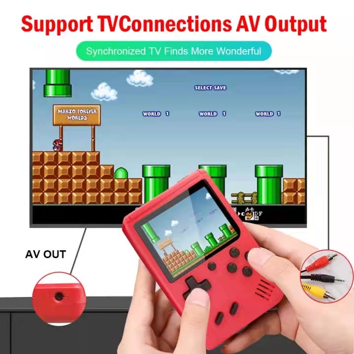 400 Games Macaron Gameboy 2020! Retro FC handheld 3 inches screen for ...
