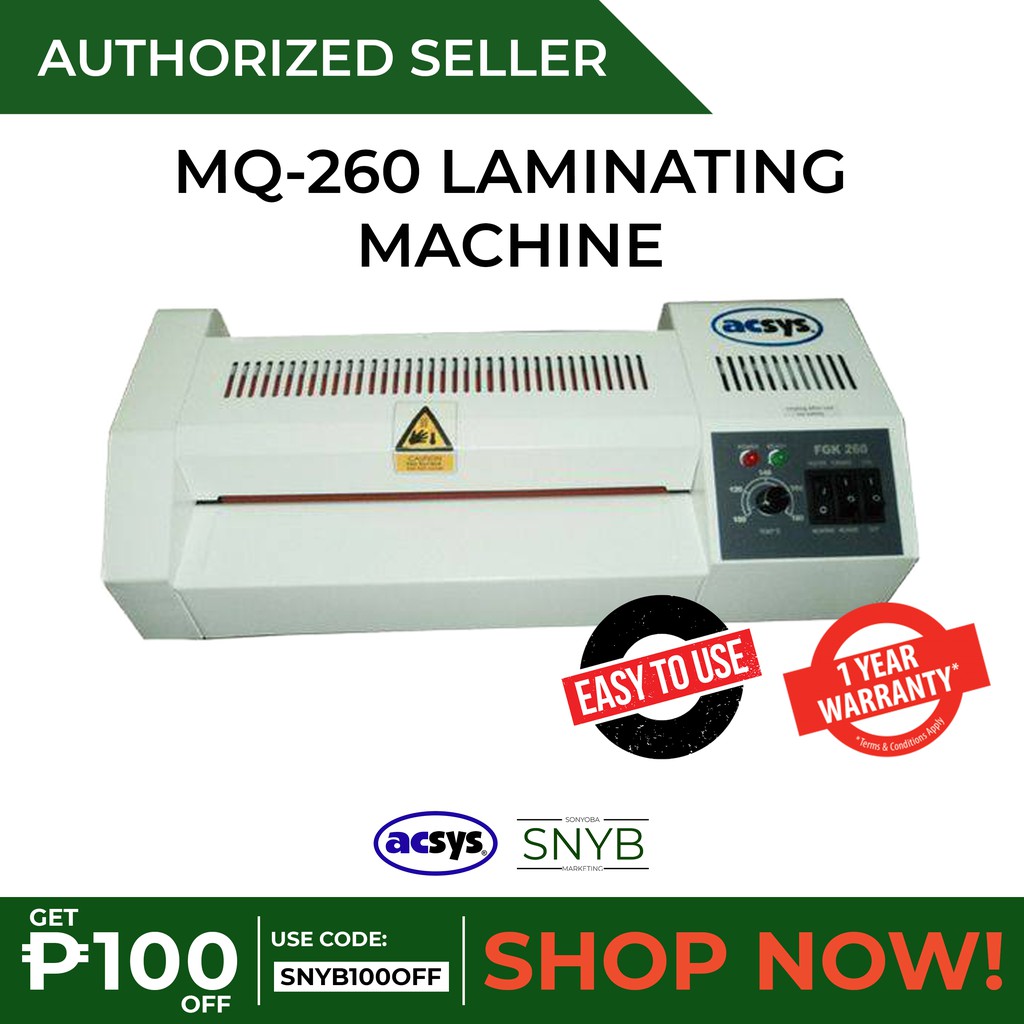 ACSYS MQ-260 Laminating Machine | Shopee Philippines