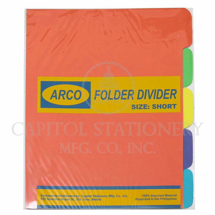 10sets ARCO Folder Dividers / Ring Guide / Folder Organizer, Letter ...