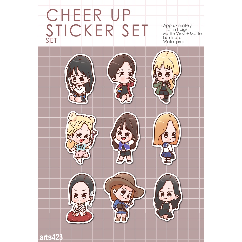 (SET) Cheer up Sticker set | Shopee Philippines