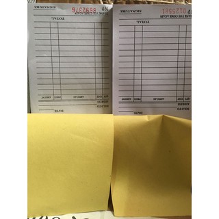 Sold to Receipt Resibo Normal and thick Low Price | Shopee Philippines