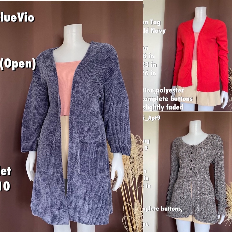 Trendy Cardigan for Women | Preloved | Baguio Ukay | Thrifted Fashion ...