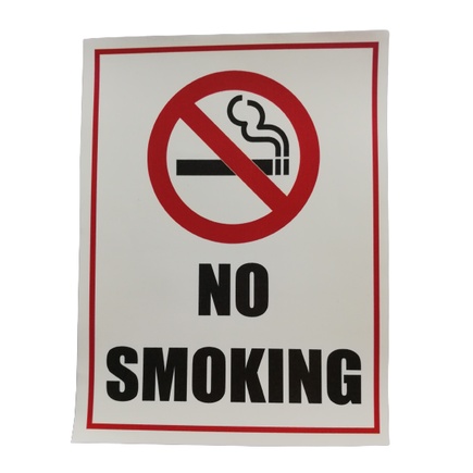 No Smoking Symbol Sign Sticker | Shopee Philippines