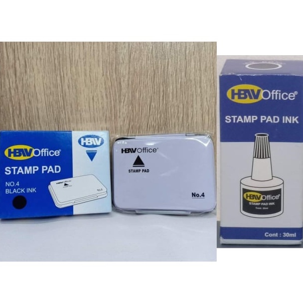 HBW Stamp Pad/ Stamp Pad Ink (in Black,Red,Blue,Violet) | Shopee ...
