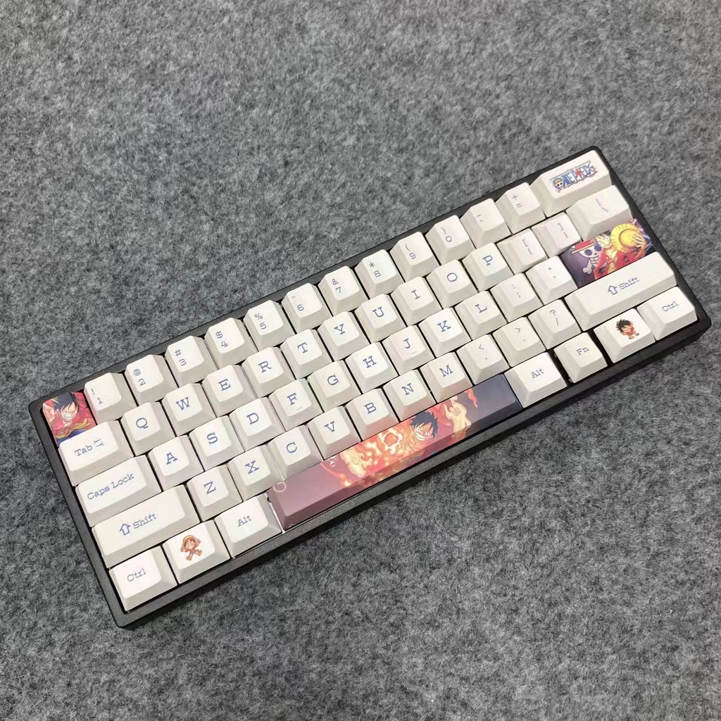 PBT Keycap Sublimation One Piece Luffy Mechanical Keyboard cherry ...