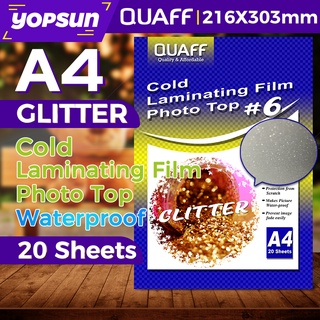 Canvas Matte Quaff Photo Top A4 Cold Laminating Film 20 Sheets | Shopee ...