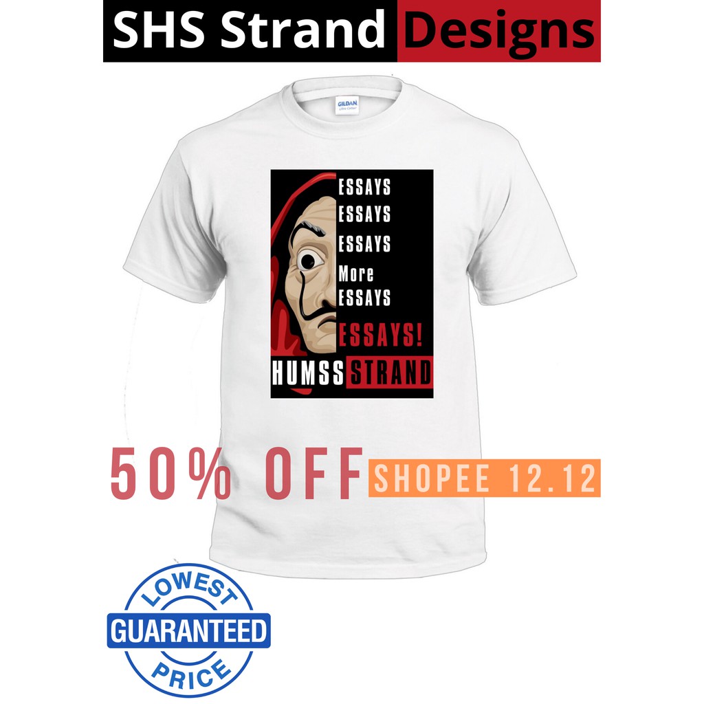 HUMSS Strand T-Shirt (White) | Shopee Philippines