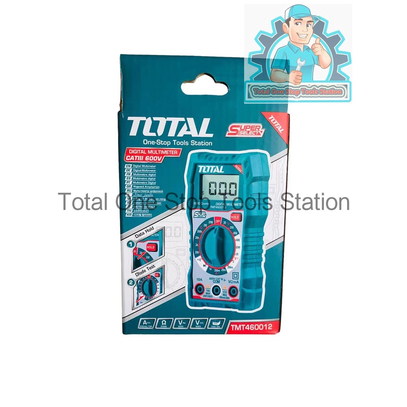 TOTAL Digital Multimeter (SS) Premium Industrial TOOLS TMT460012 ...