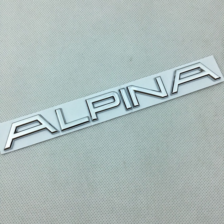 NEW upgrade Albina alpina logo rear Logo Metal Car Sticker metal ...