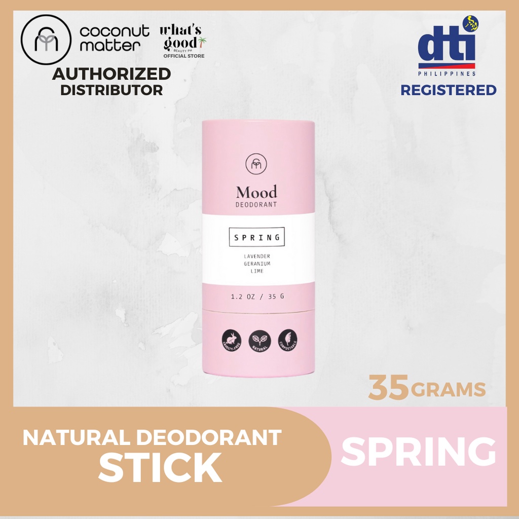 Coconut Matter MOOD Natural Deodorant Spring 35g | Shopee Philippines