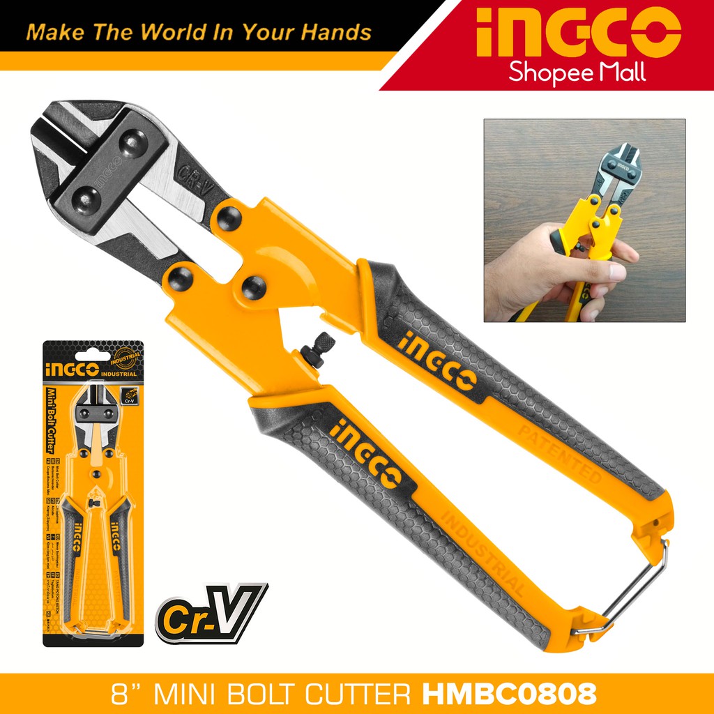 Ingco HMBC0808 8" Mini Bolt Cutter / Wire Mesh Cutter _H | Shopee ...