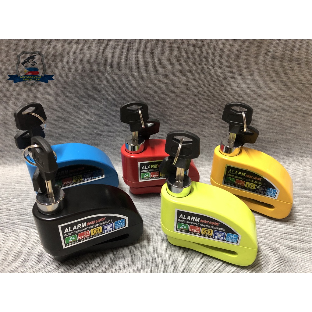 Heavy Duty Motorcycle Alarm System Rotor Disc Lock | Shopee Philippines