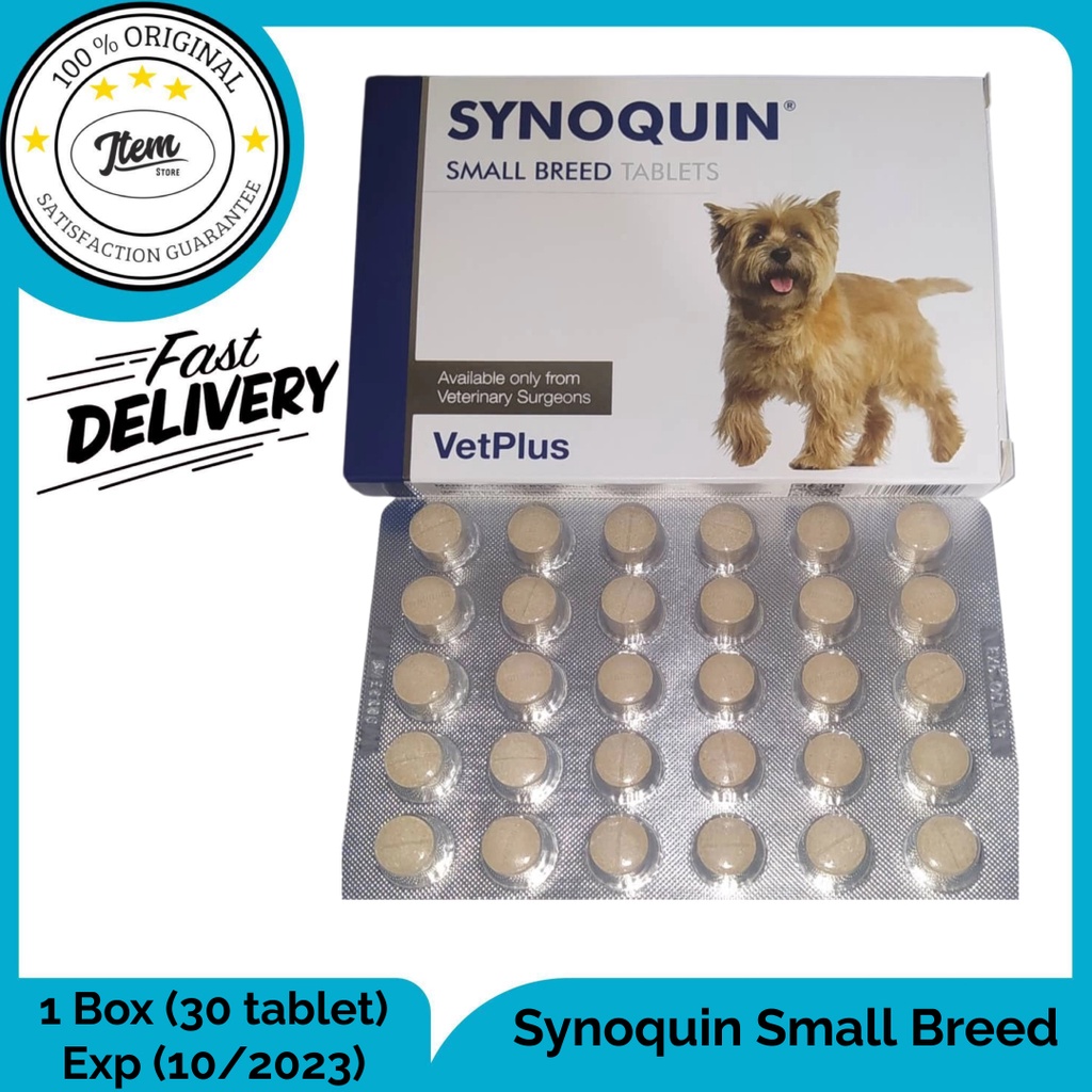 SYNOQUIN SMALL BREED 30 TABLET FOR DOGS (new packaging ) | Shopee ...