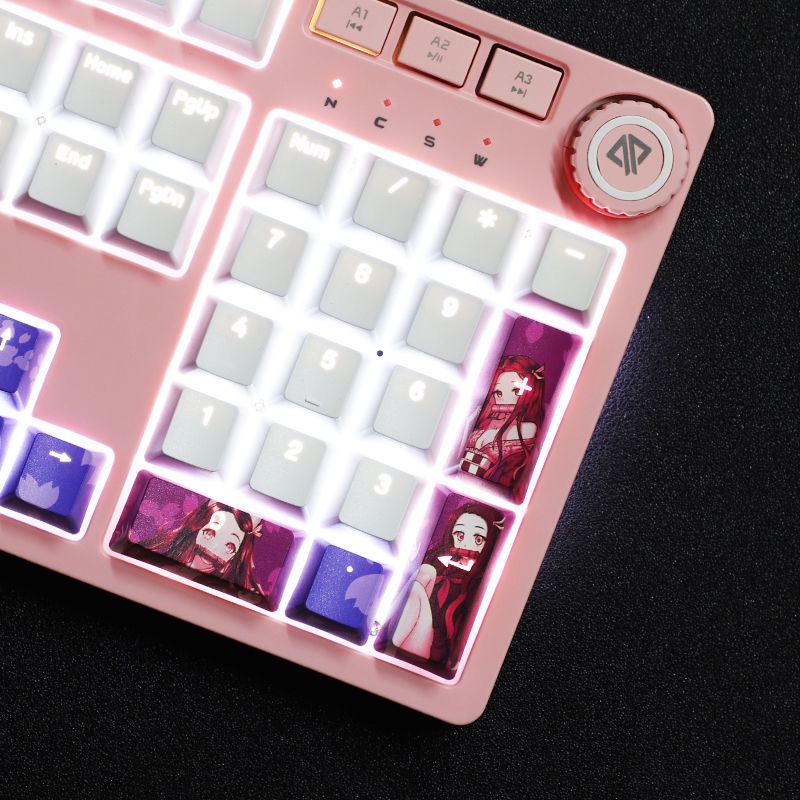 Kamado Nezuko Keycap Cherry Profile Demon Slayer Theme anime PBT Dye ...