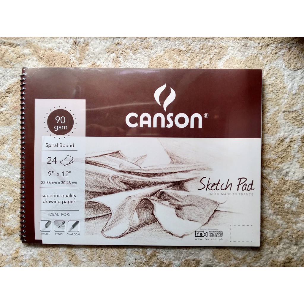Canson Sketch Pad 90gsm 24sh/50sh 9×12" | Shopee Philippines