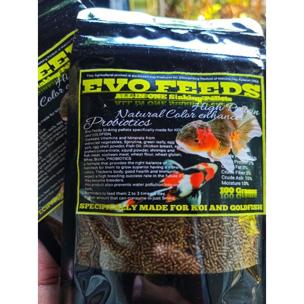 GOLDFISH Sinking Pellets 500 Grams (EVO FEEDS) | Shopee Philippines