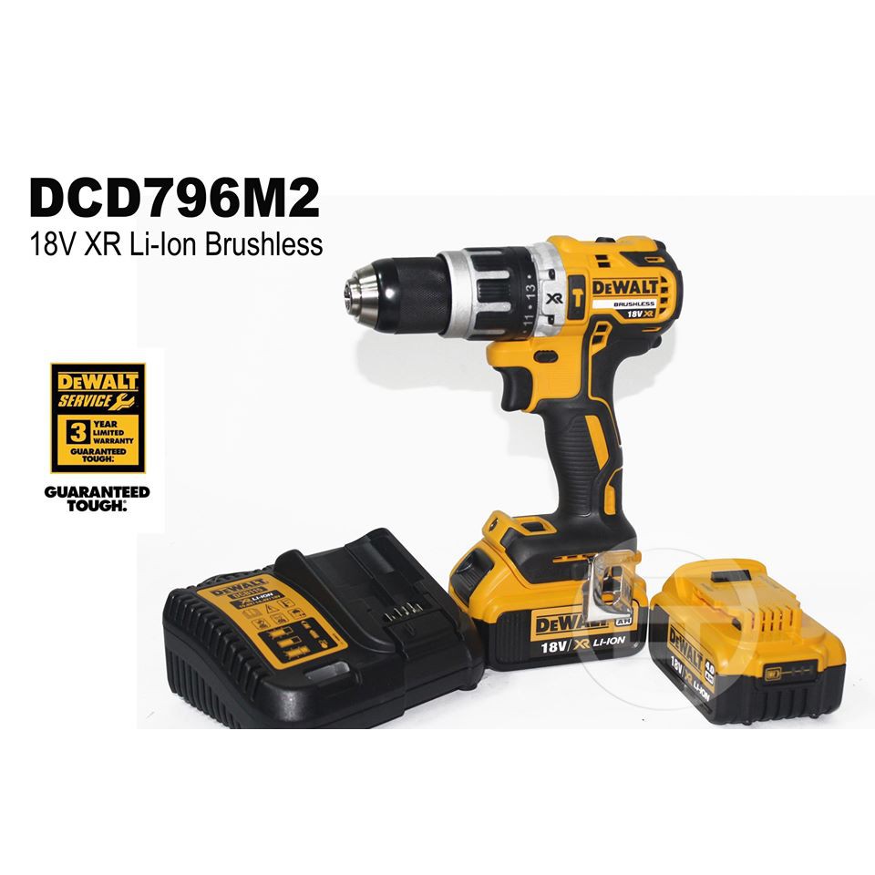 Dewalt DCD796M2 Cordless Hammer Drill Driver | Shopee Philippines