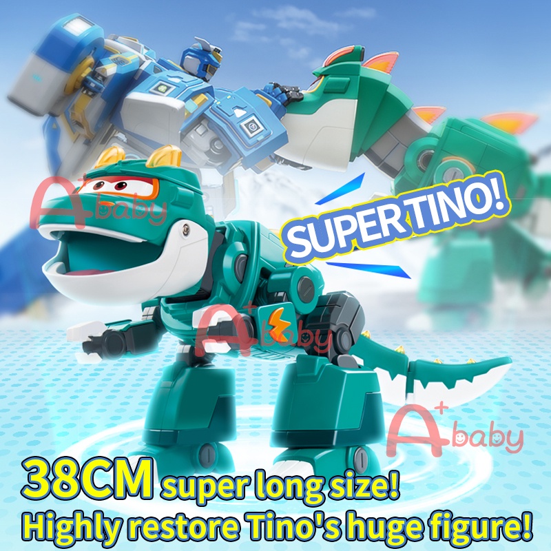 [A+baby] Super Wings Tino With Sound & Light Spray "Fire-Breathing ...